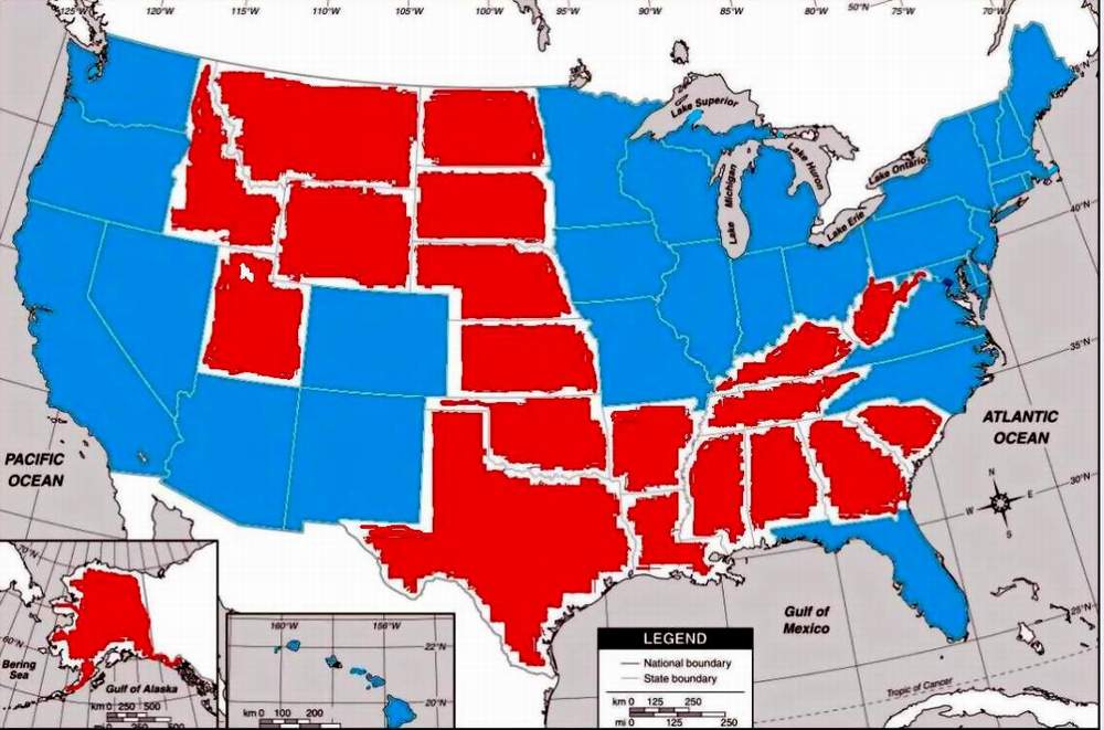 a voice from the rustbelt: Projected Presidential Electoral Map 2012