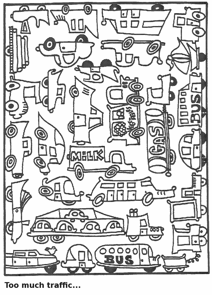 Collage Coloring Pages