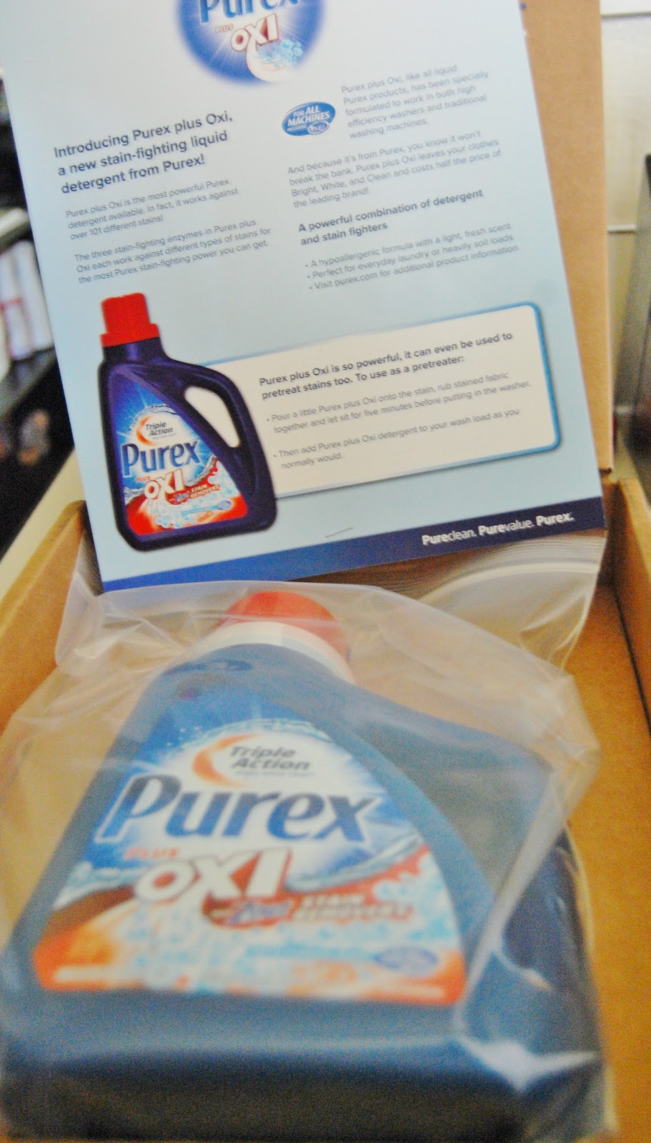 Temporary Waffle: Purex plus Oxi Laundry Detergent