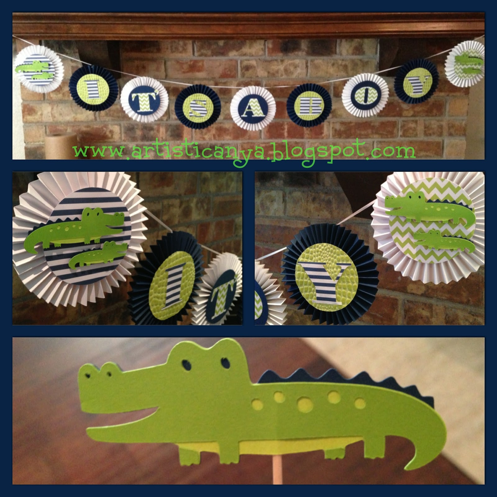 Artistic Anya Designs: Alligator Themed Baby Shower