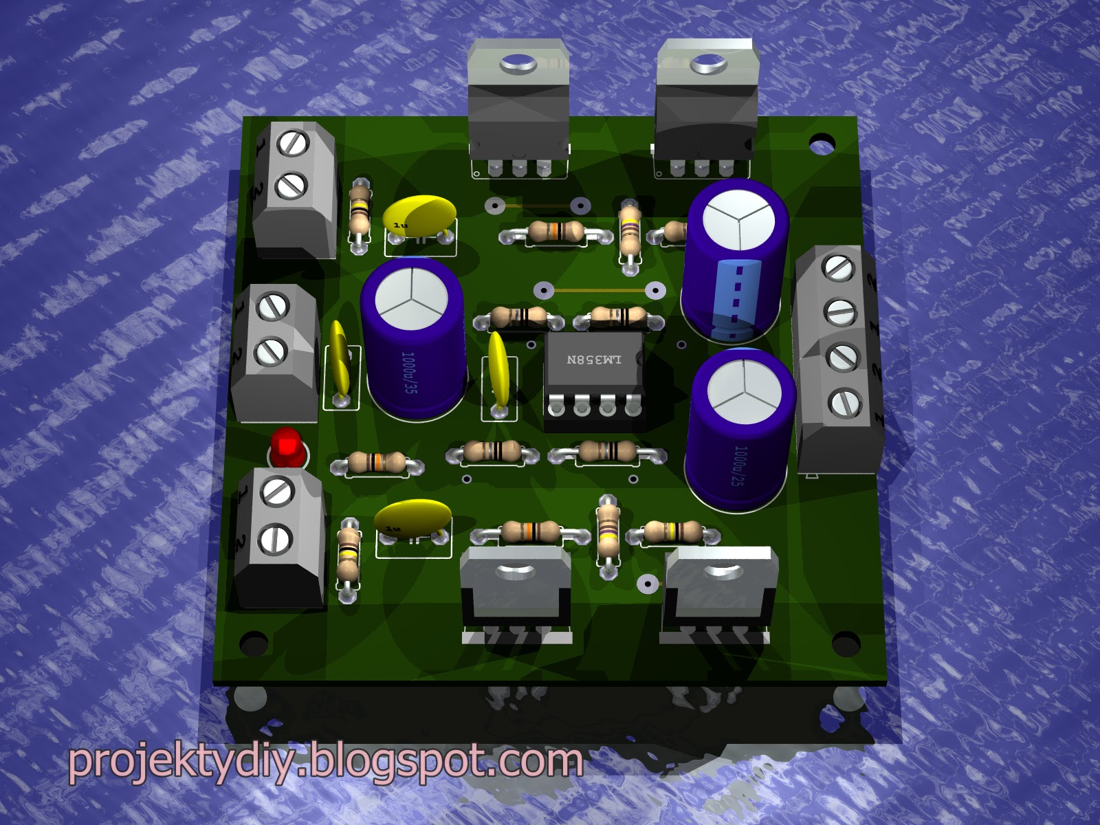Elektronika_diy: ML-20 Simple Power Amplifier, czyli S.P.A.