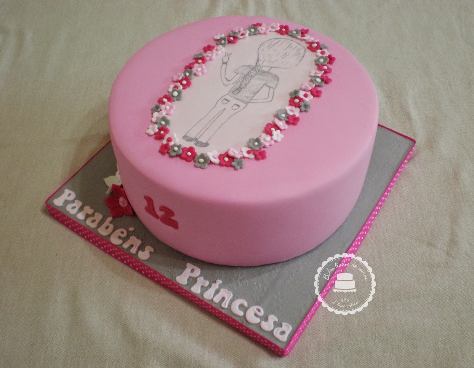 Bolos lindos de comer: Bolo desenho / Drawing cake