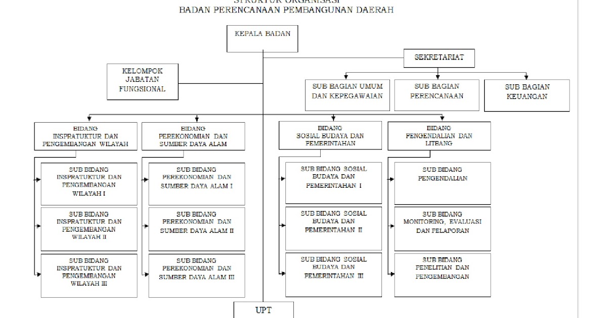 Struktur Organisasi Bappeda