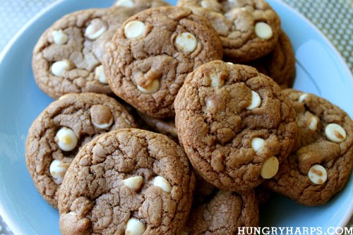 Hungry Harps: Nutella Cookies with Vanilla Chips