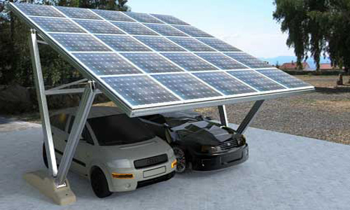 Solar Panel Car Parking Shades: Solar shade Car parking