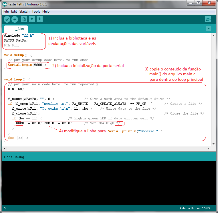 Danjovic: Usando FatFs com Arduino