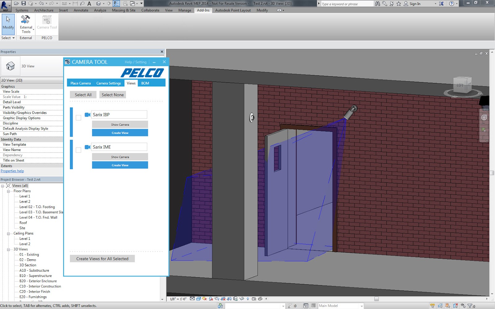 Revit Add-Ons: Free Pelco Camera Plugin for BIM