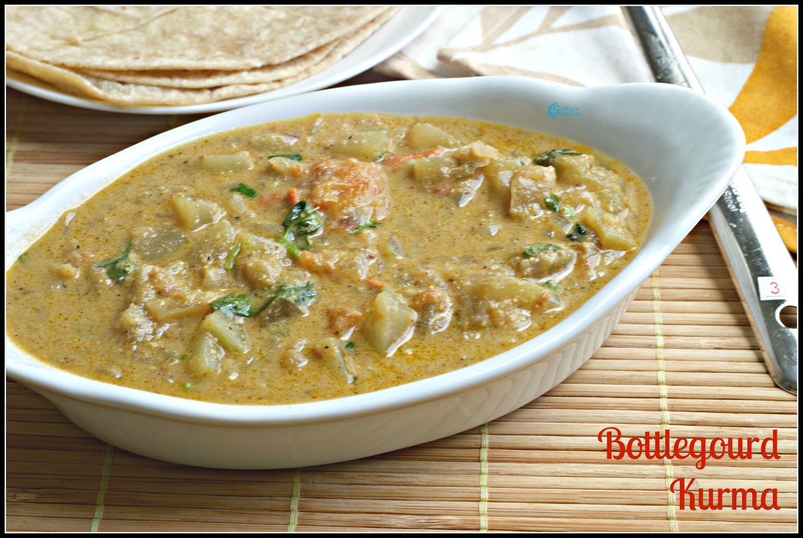 Bottlegourd Kurma Recipe | Sorakkai Kurma Recipe | Bottlegroud Korma ...