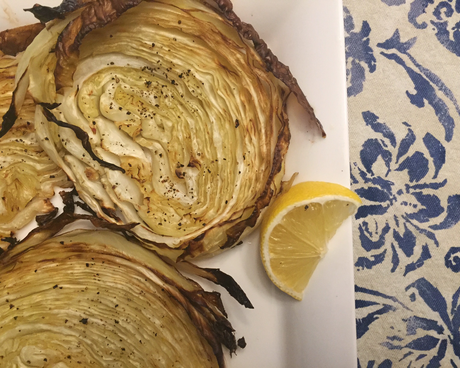 Roasted Cabbage Rounds