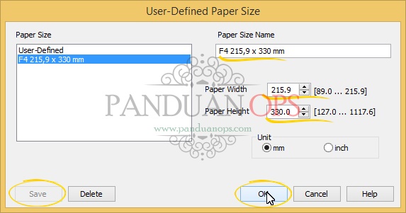 PANDUAN OPS: CARA MUDAH PRINT F4 PADA EXCEL