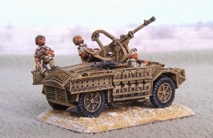Miniature Soldiers: WWII Italian Auto Sahariana in North Africa, FOW
