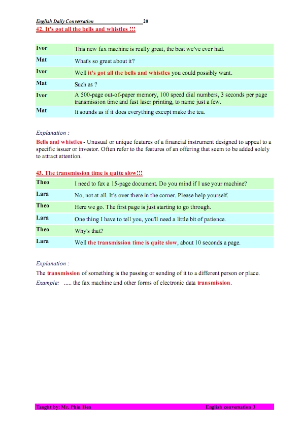 Unlimited Thinking: English Conversation3 សន្ទនាភាសាអង់គ្លេសទី៣. ៣០ទំព័រ