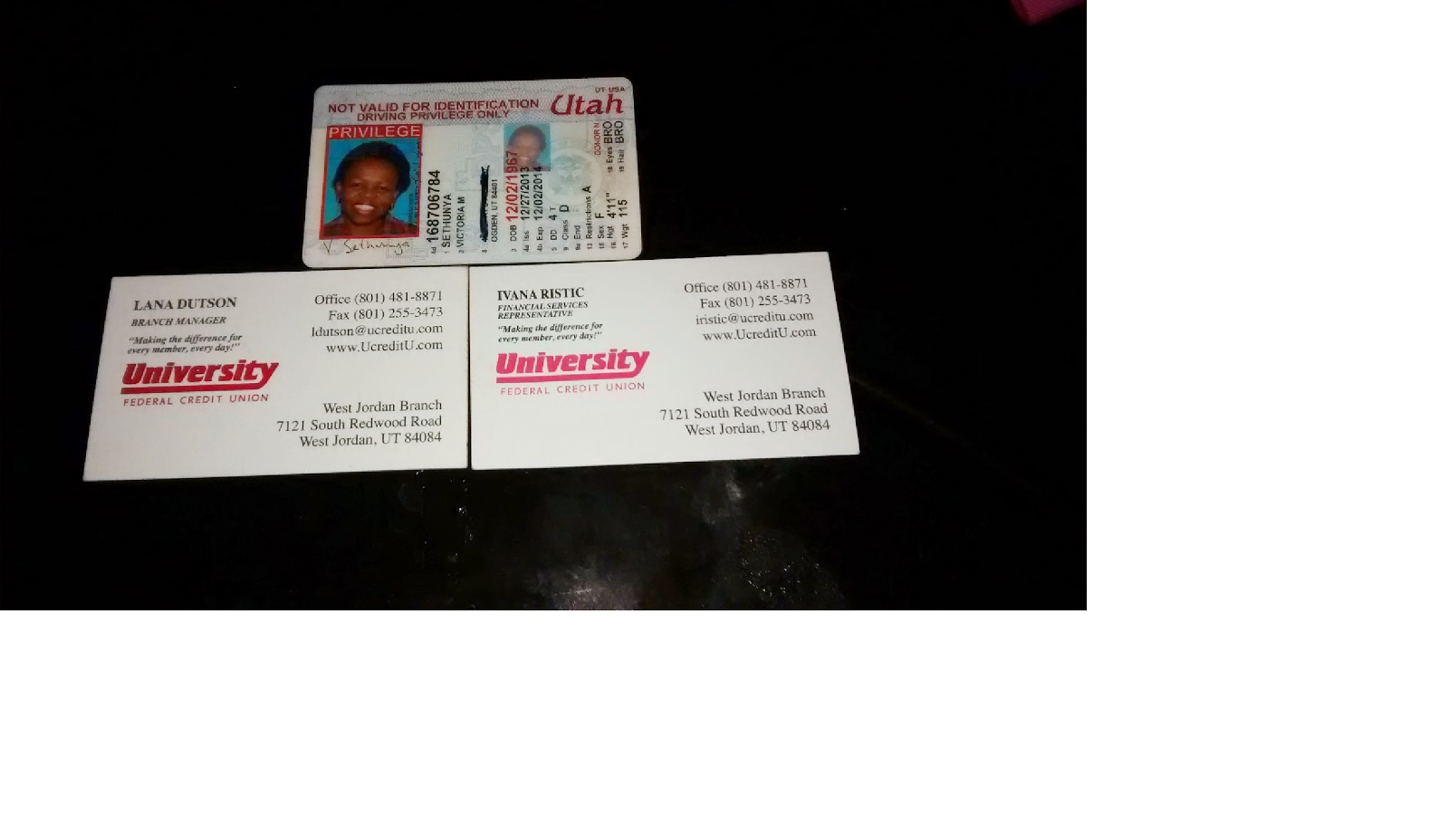 Unlike University Federal Credit Union, Zions Bank and America First ...