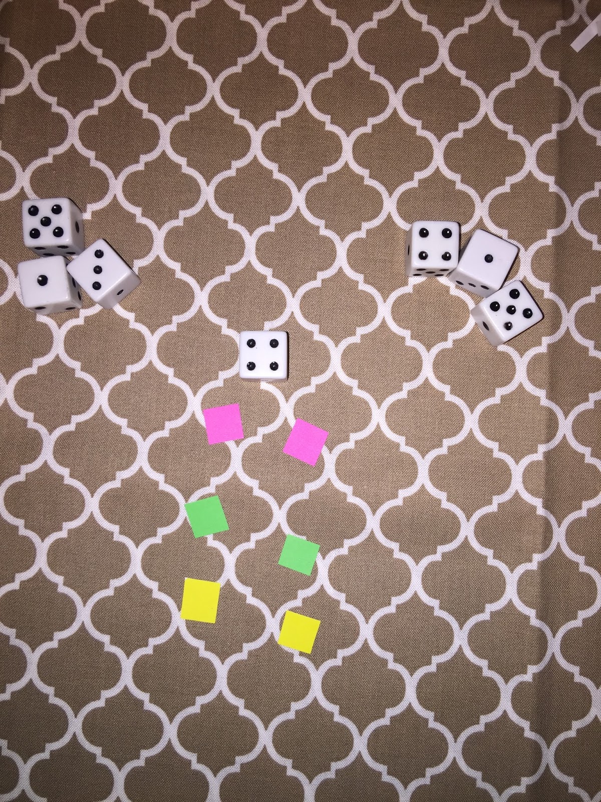 My Math Imagination: Change it up a little with this dice game!