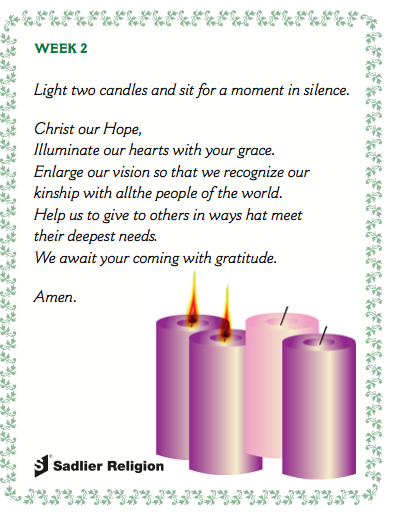 St. Mary's Faith Formation Program: Advent Week 2 - Peace