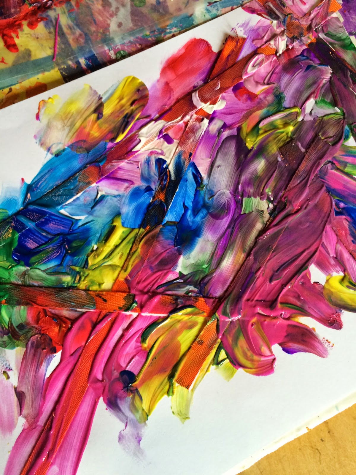 Mini Monets and Mommies: Ribbon Resist Art for Kids