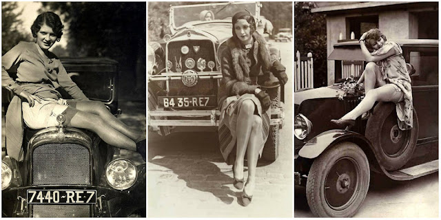 22 Funny Vintage Photos of Flappers Posing With Their Cars From the 1920s ~ Vintage Everyday