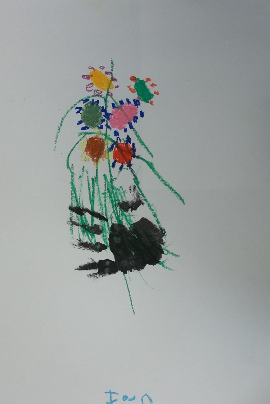 Create Art With Mrs. P!: Picasso's Hands With Bouquet With KINDERS