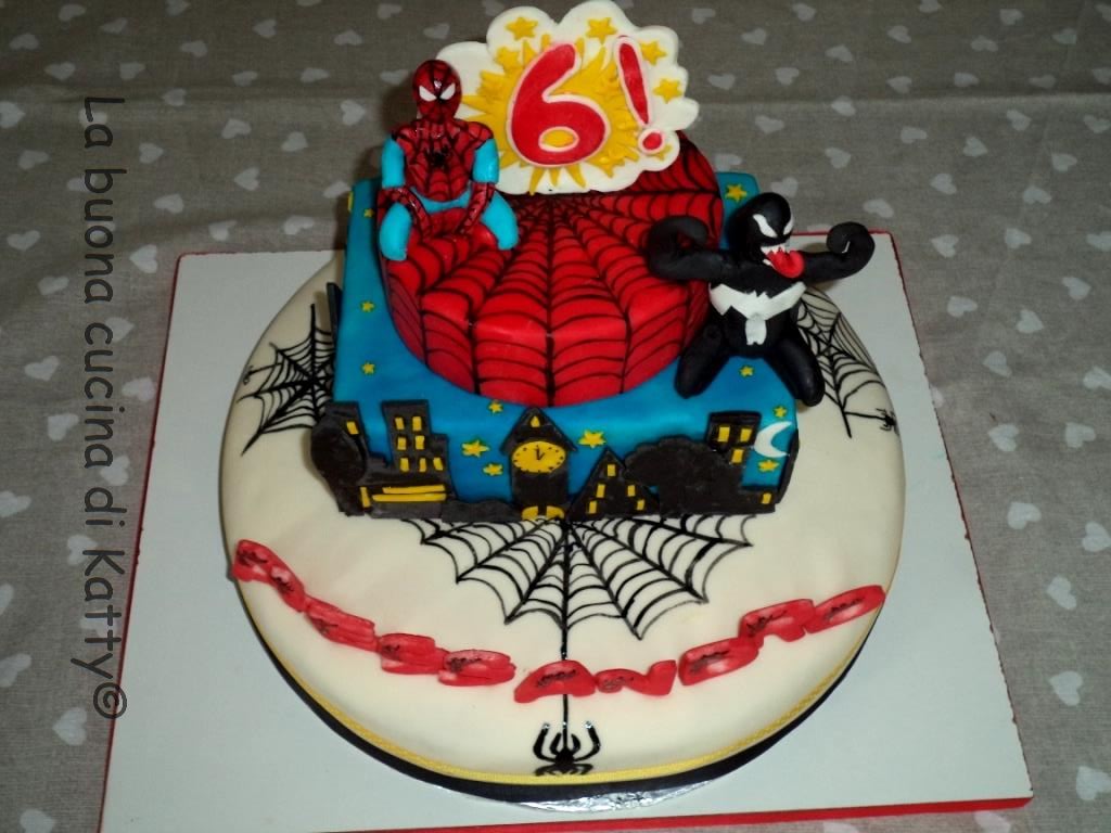 La buona cucina di Katty: Torta Spiderman e Venom - "Spiderman and ...