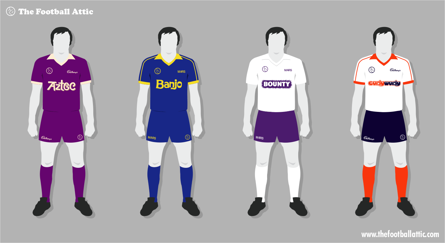 Fantasy Nostalgia: Retro Sweets Football Kits ~ The Football Attic