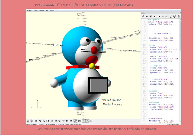CIENCIAS CASVI TRES CANTOS: DISEÑO 3D : PROGRAMACIÓN Y DISEÑO POR OPENSCAD