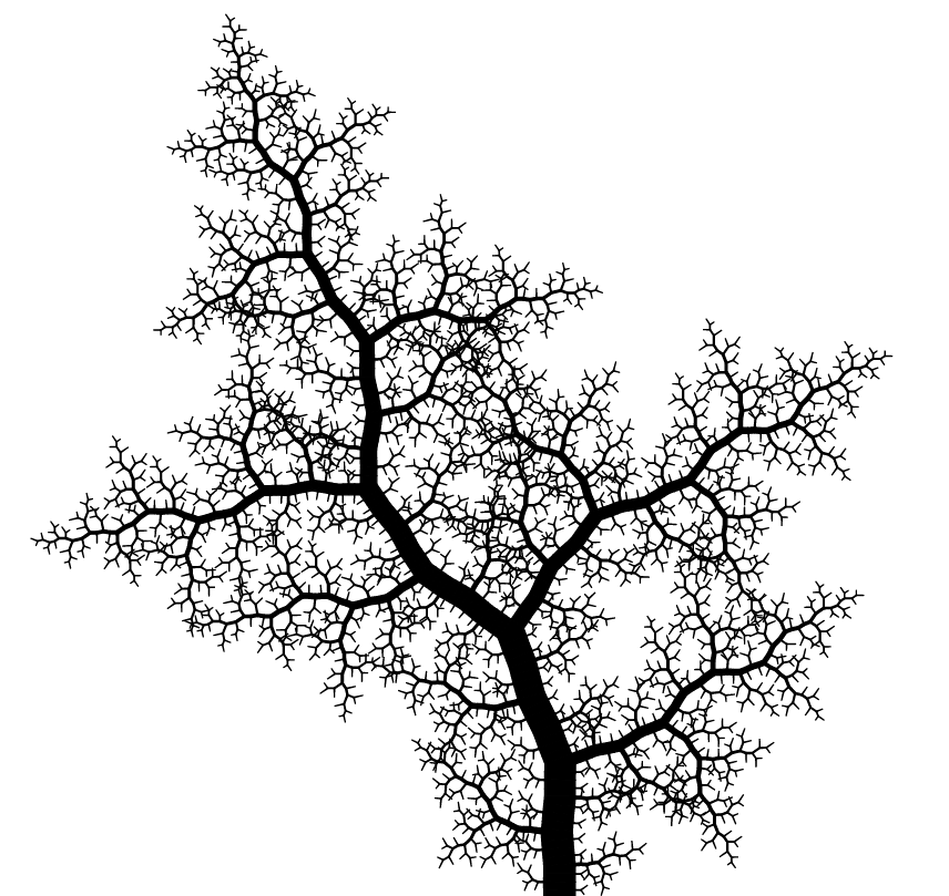 Office chair philosophy: A family of fractal trees