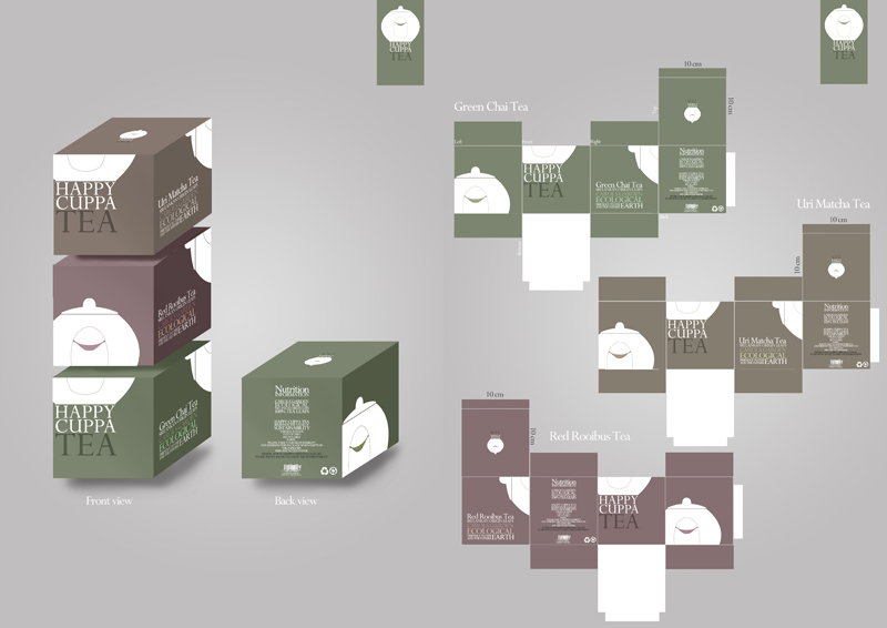 Dubrehed Design: Happy Cuppa Tea - Package Design
