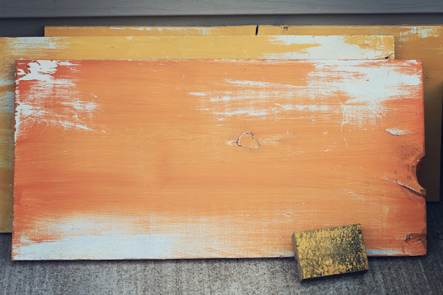 sassafras: painted layers wood sign :: diy