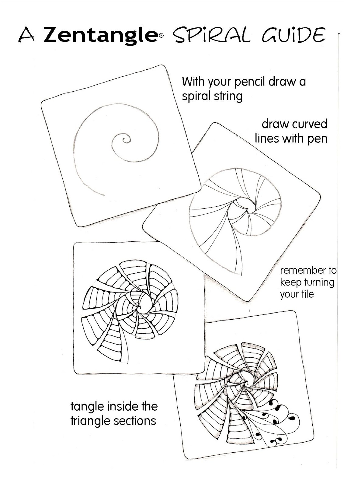 Shelly Beauch: A Zentangle Spiral Guide