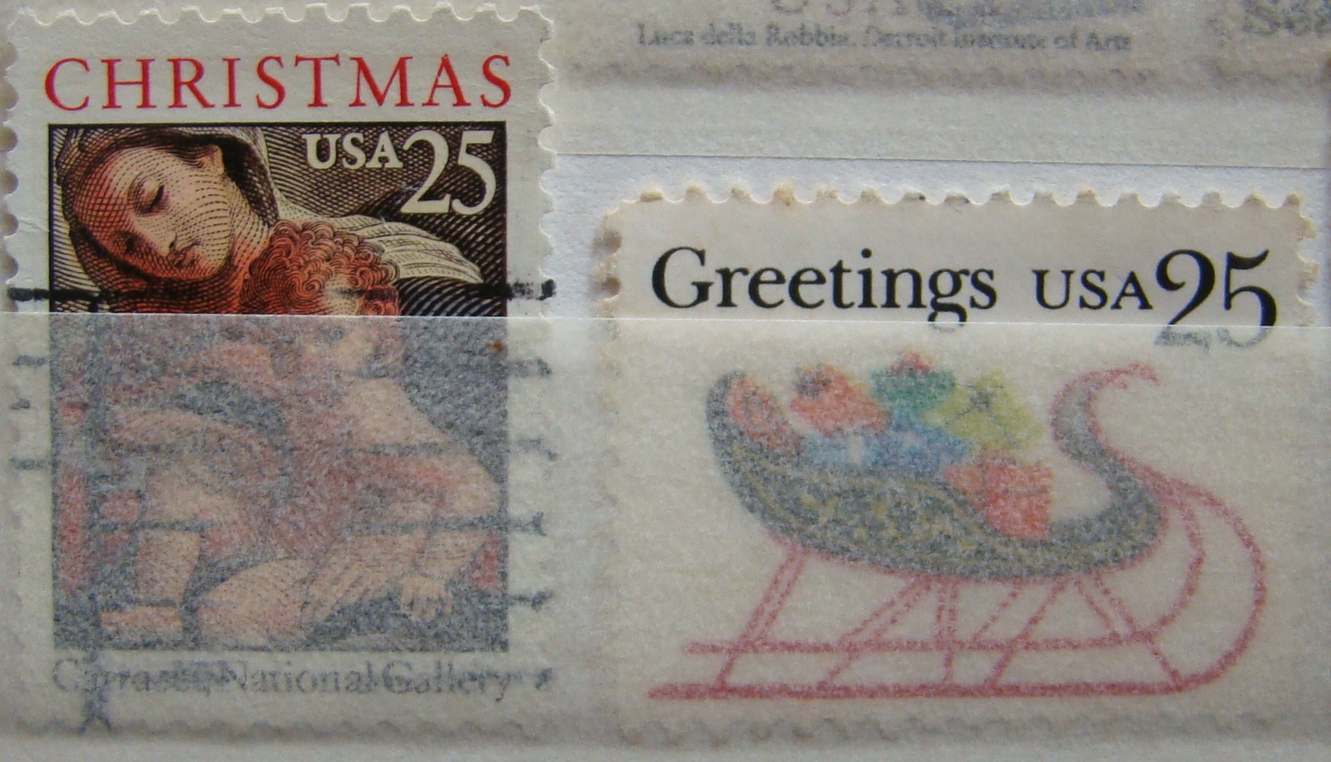 My Postage Stamps Collection: USA Christmas stamps Revisited