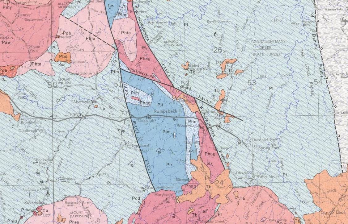 Northern Rivers Geology: Lots of heat but low pressure between Ebor and ...