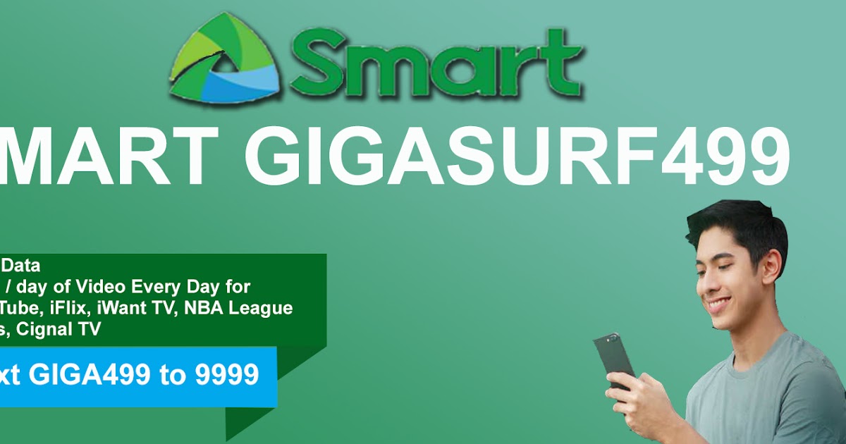 SMART GIGASURF499 │8GB + 1GB / day of Video Every Day for YouTube ...