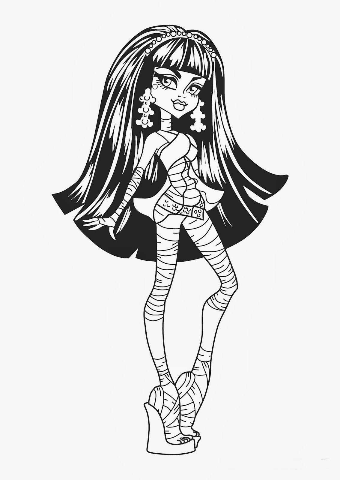 Baú da Web: Monster High desenhos para colorir