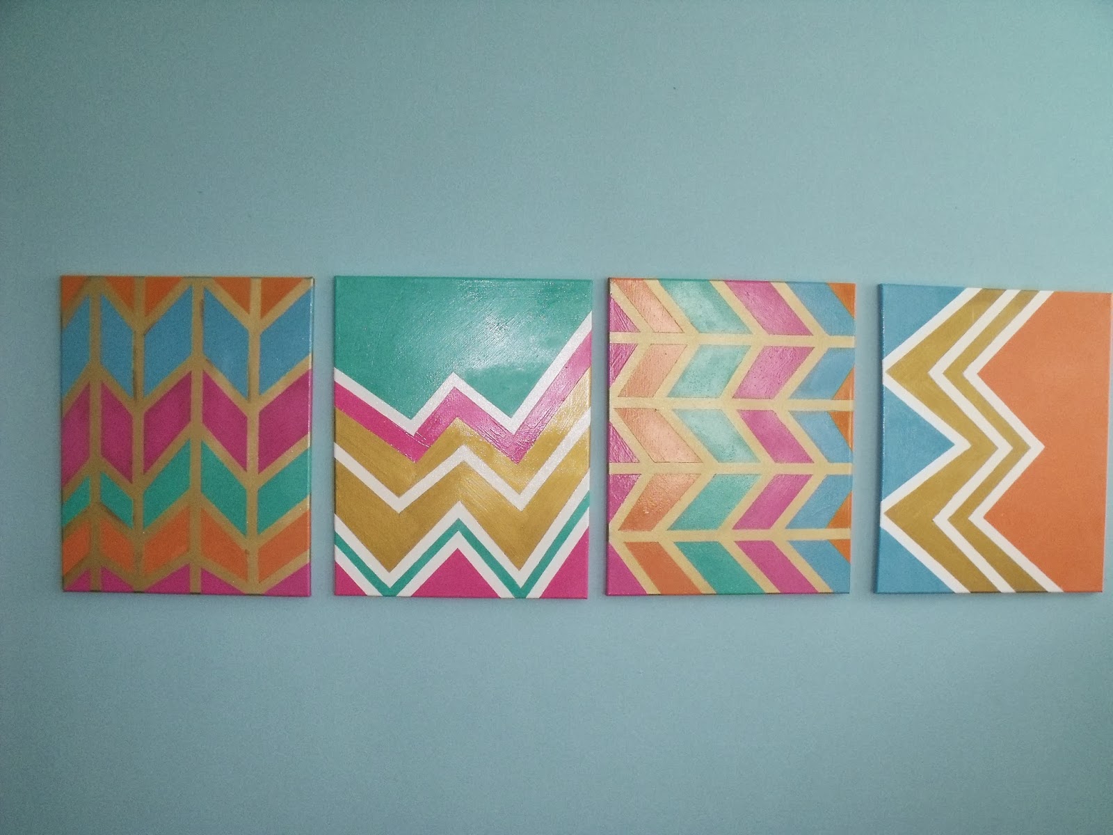 Before, After and Recipes in between: Easy DIY colorful chevron ...
