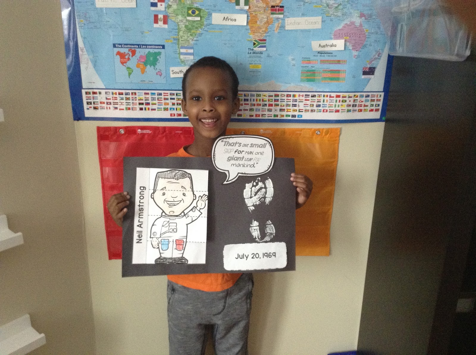 TeacherMomPlus3: Neil Armstrong Report + Craft