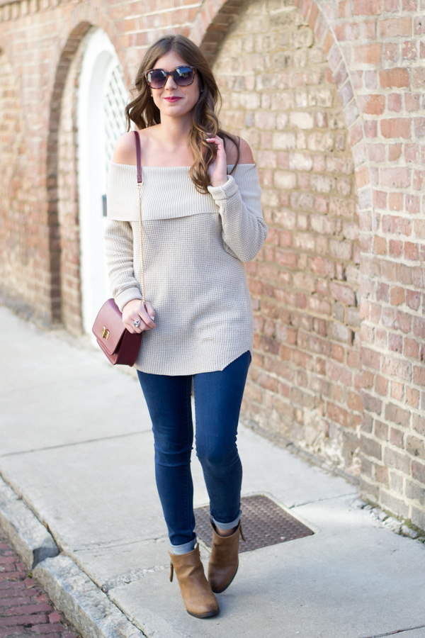 Off The Shoulder Sweater - Chasing Cinderella