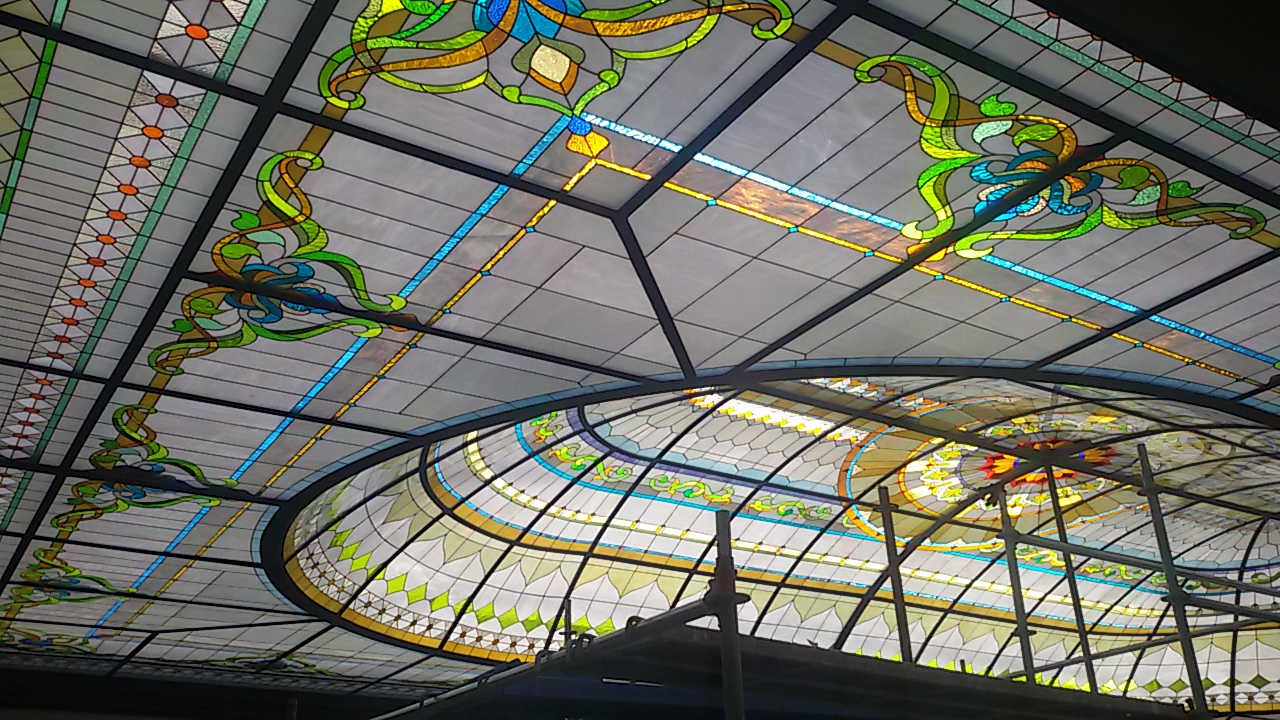 ART VİTRAY kubbe vitray kubbe vitrayı tavan vitrayı,kubbe vitray ...