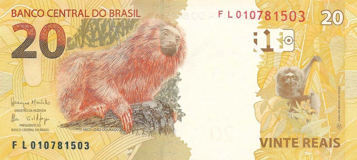 My Currency Collection: Brazilian Currency 20 Reals banknote 2010 ...