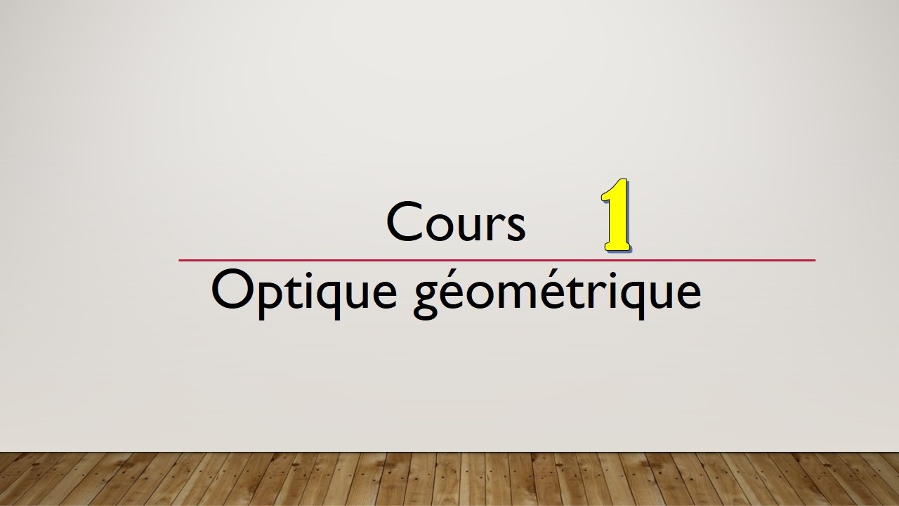 Cours de l'optique géométrique SMPC et SMIA S2 pdf - university for you