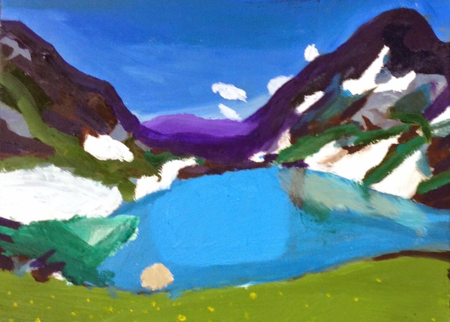 Karrer Art @ 104: Traditional landscape paintings by 8th grade art