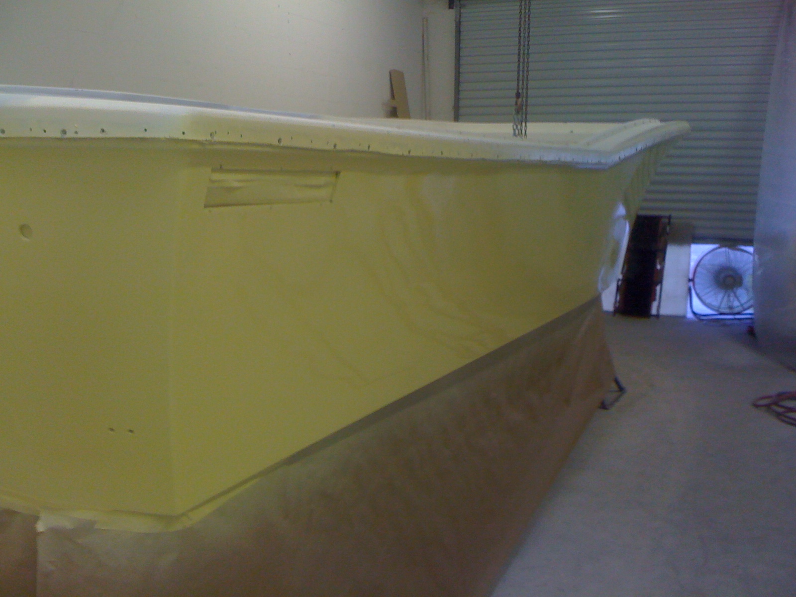 1981 23' Fish Nautique Restoration: Fighting Lady Yellow......