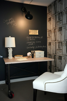 Thriftionary: Chalkboard painted wall craze.....