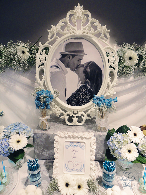 Mesa dulce en Azul y Plata — Nunca es demasiado dulce