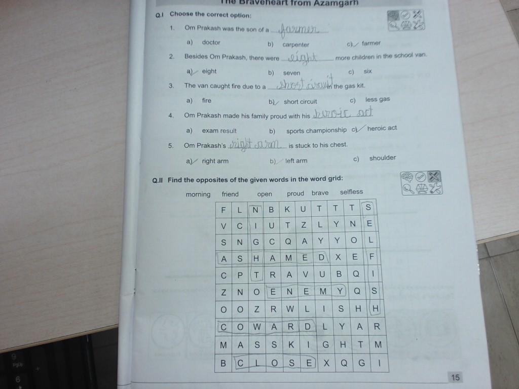 English workbook pg 15,16 text book pg 26,27