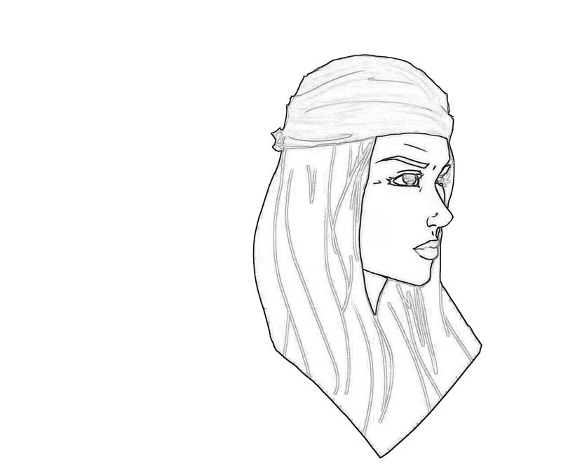 Elektra Movie Coloring Pages Sketch Coloring Page
