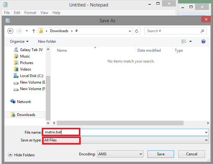 Membuat Efek Matrix CMD dengan Notepad - MyMastah
