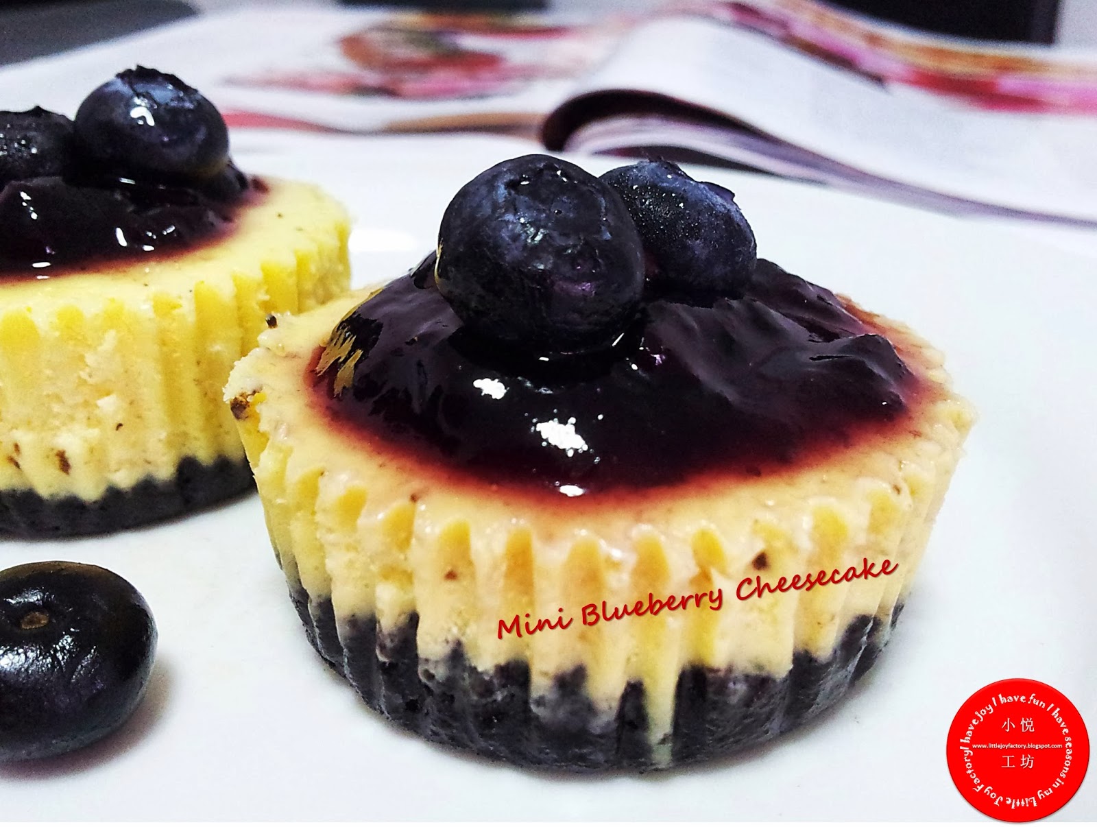 Mini Blueberry Cheesecake