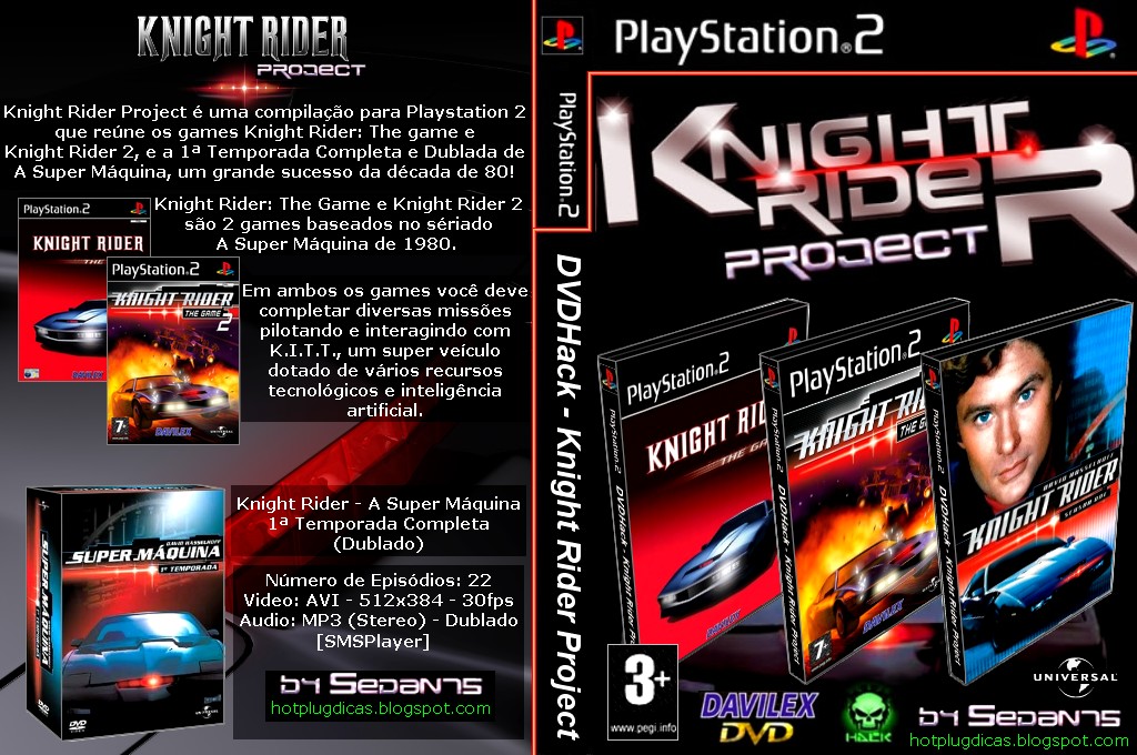 hotplug_dicas: Playstation 2 - KNIGHT RIDER PROJECT