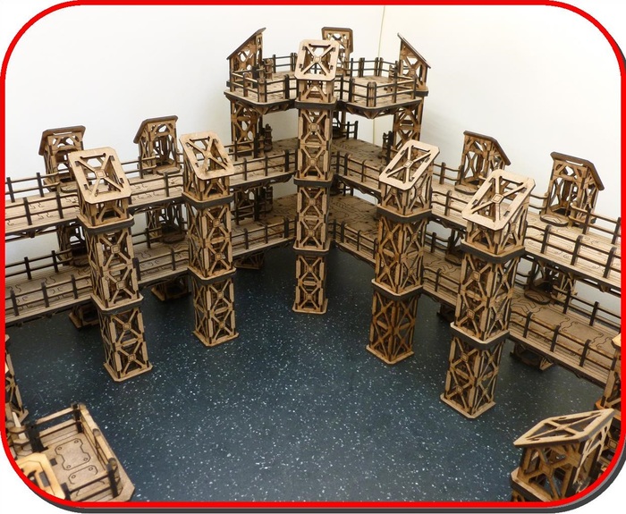 League of Extraordinary Gamers Blog: Kickwatcher: Laser Cut MDF Terrain