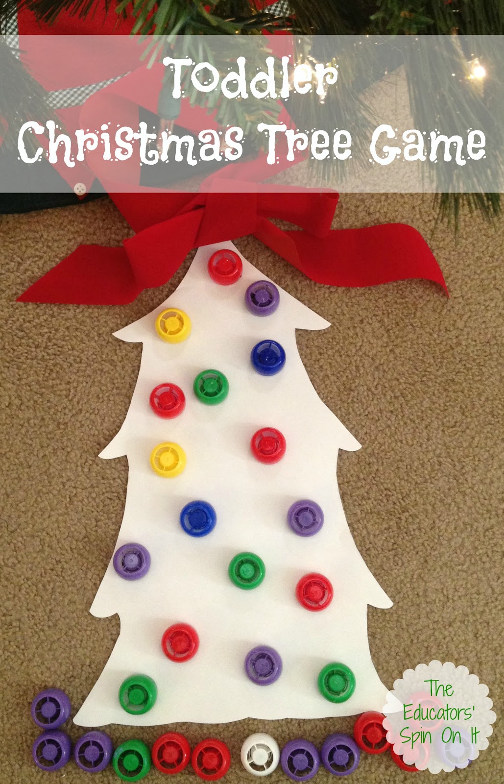 The Educators Spin On It Christmas Tree Fun With Lids The Educators Spin On It Christmas Tree Fun With Lids